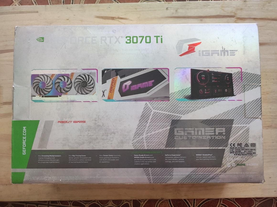 การ์ดจอ COLORFUL iGame RTX 3070 Ti - Overclockzone.com ชุมชนคนไอที ที่ใหญ่ที่สุดในเมืองไทย