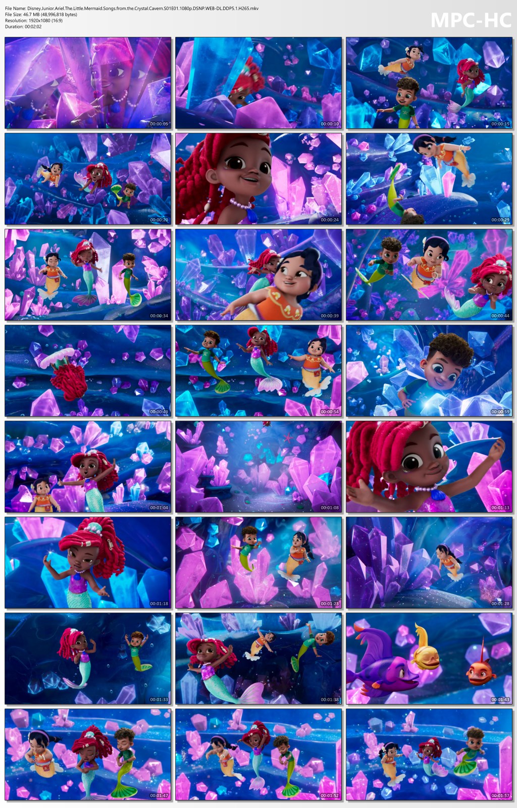 [Disney+] Disney Junior Ariel, The Little Mermaid: Songs from the Crystal Cavern (2025) Season 1 ...